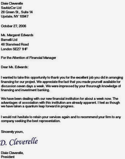 Formal Letter Format 2016 Formal Letter Format 2016
